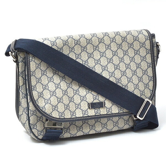 Gucci | Bags | Gucci Blue Gg Messenger Plus Bag Beige | Poshmark